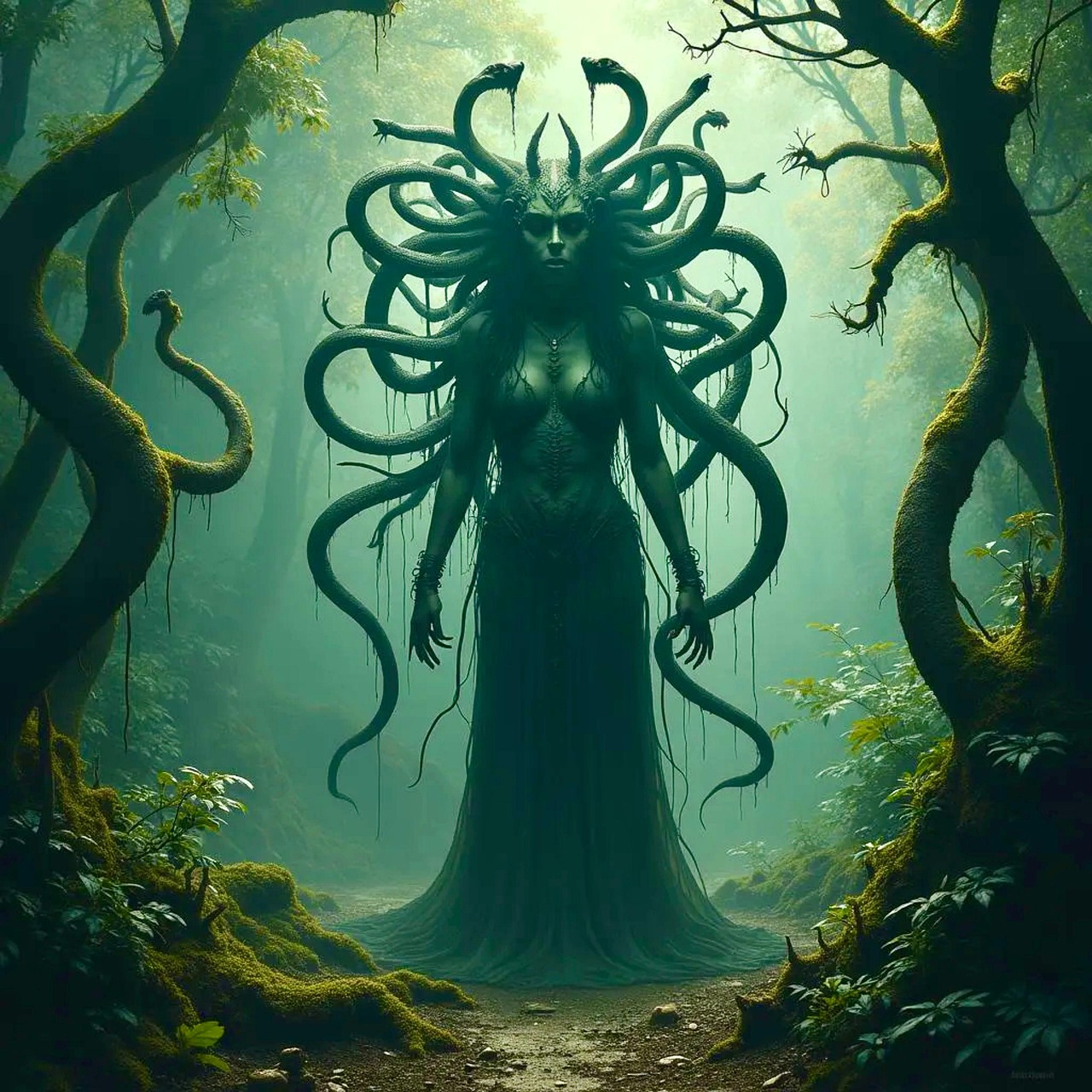 Download Medusa, Foggy, Pathway. Royalty-Free Stock Illustration Image ...