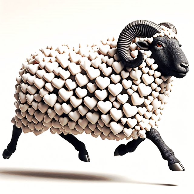 Download Animal, Sheep, Hearts. Royalty-Free Stock Illustration Image ...