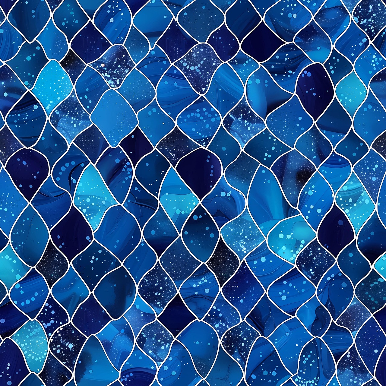 Download Ai Generated Blue Tile Tile Royalty Free Stock Illustration