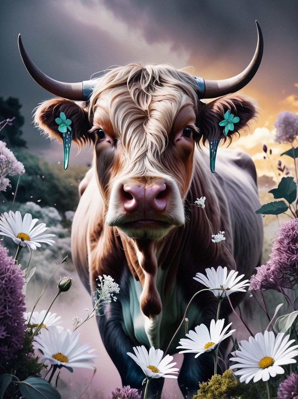 Download Ai Generated, Bull, Ox. Royalty-Free Stock Illustration Image ...