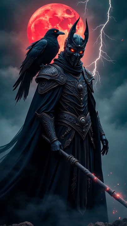 Download Ai Generated, Knight, Raven. Royalty-Free Stock Illustration ...