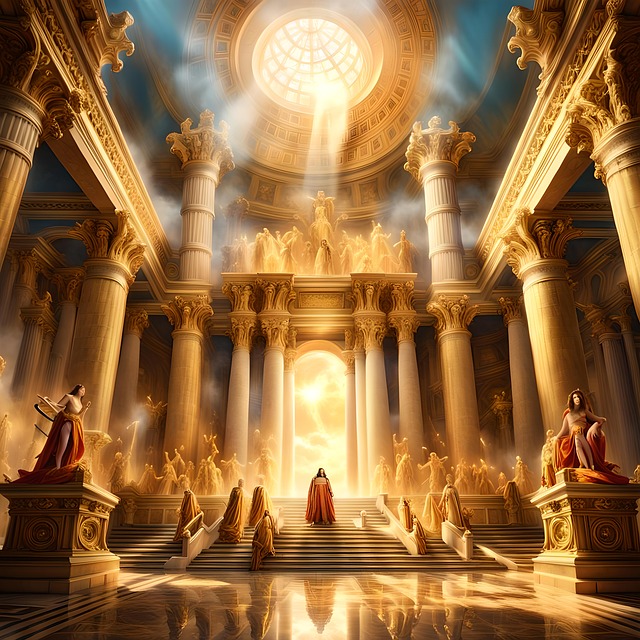 Download Palace, Gods, Greek. Royalty-Free Stock Illustration Image ...