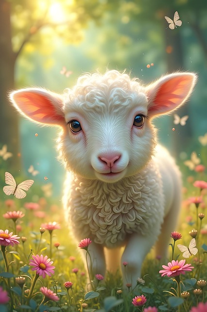 Download Ai Generated, Sheep, Lamb. Royalty-Free Stock Illustration ...