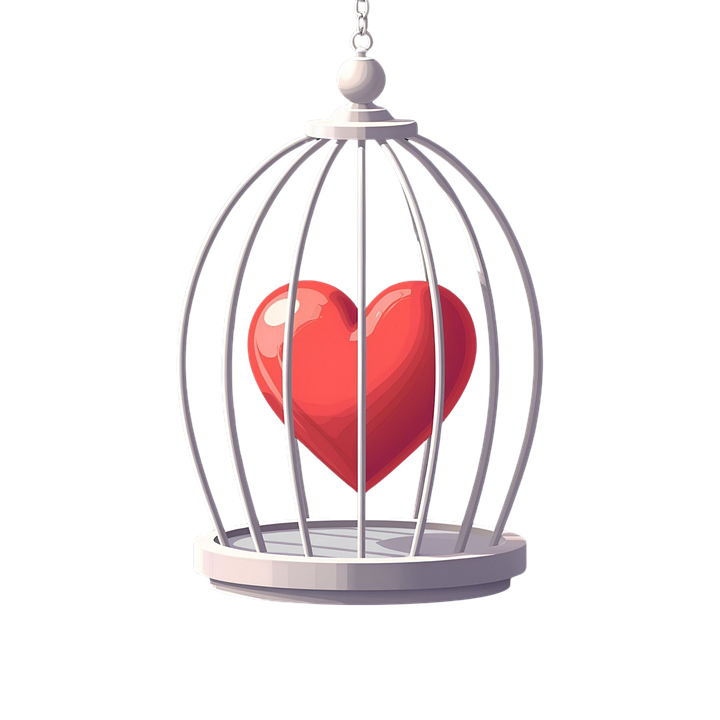 Download Heart, Cage, Love. Royalty-Free Stock Illustration Image - Pixabay