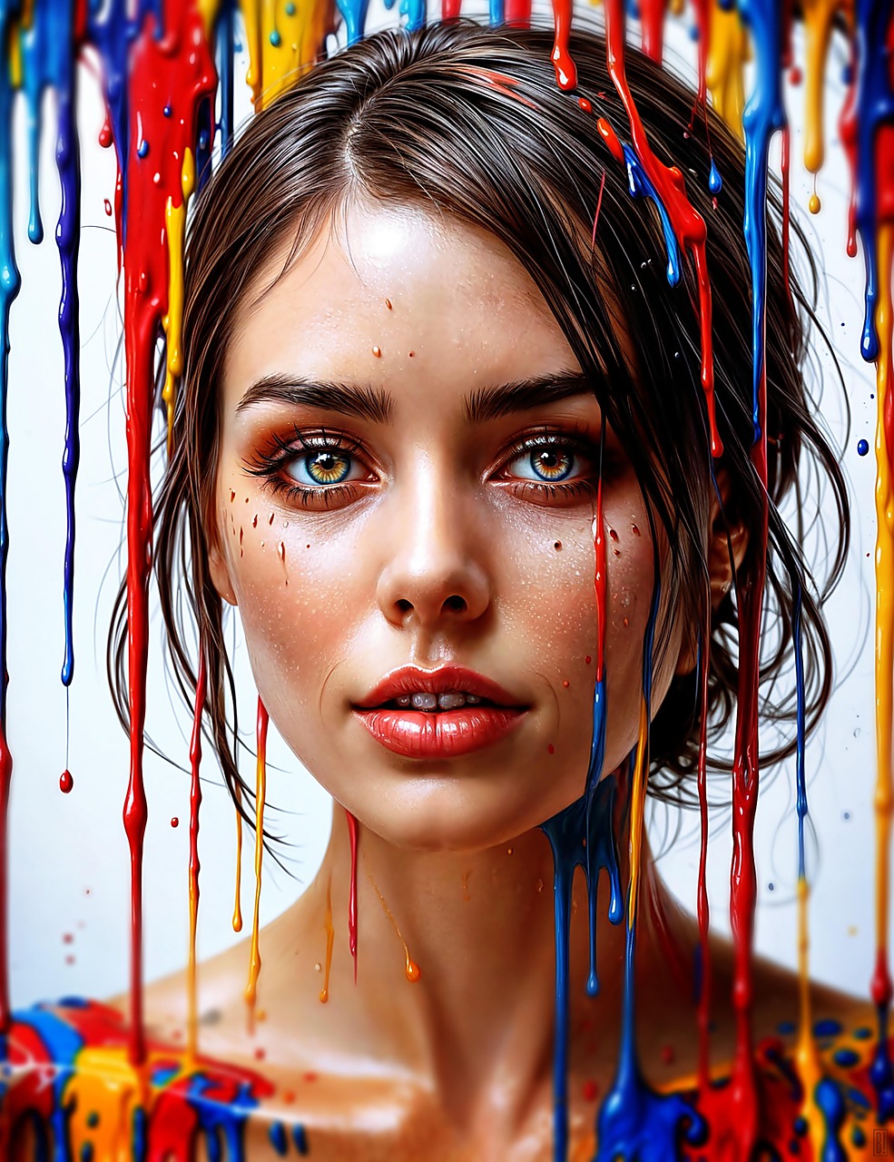 Download Woman, Painting, Colors. Royalty-Free Stock Illustration Image ...