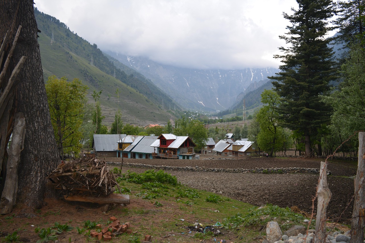 Pueblo Kashmir Escena Rural - Foto gratis en Pixabay