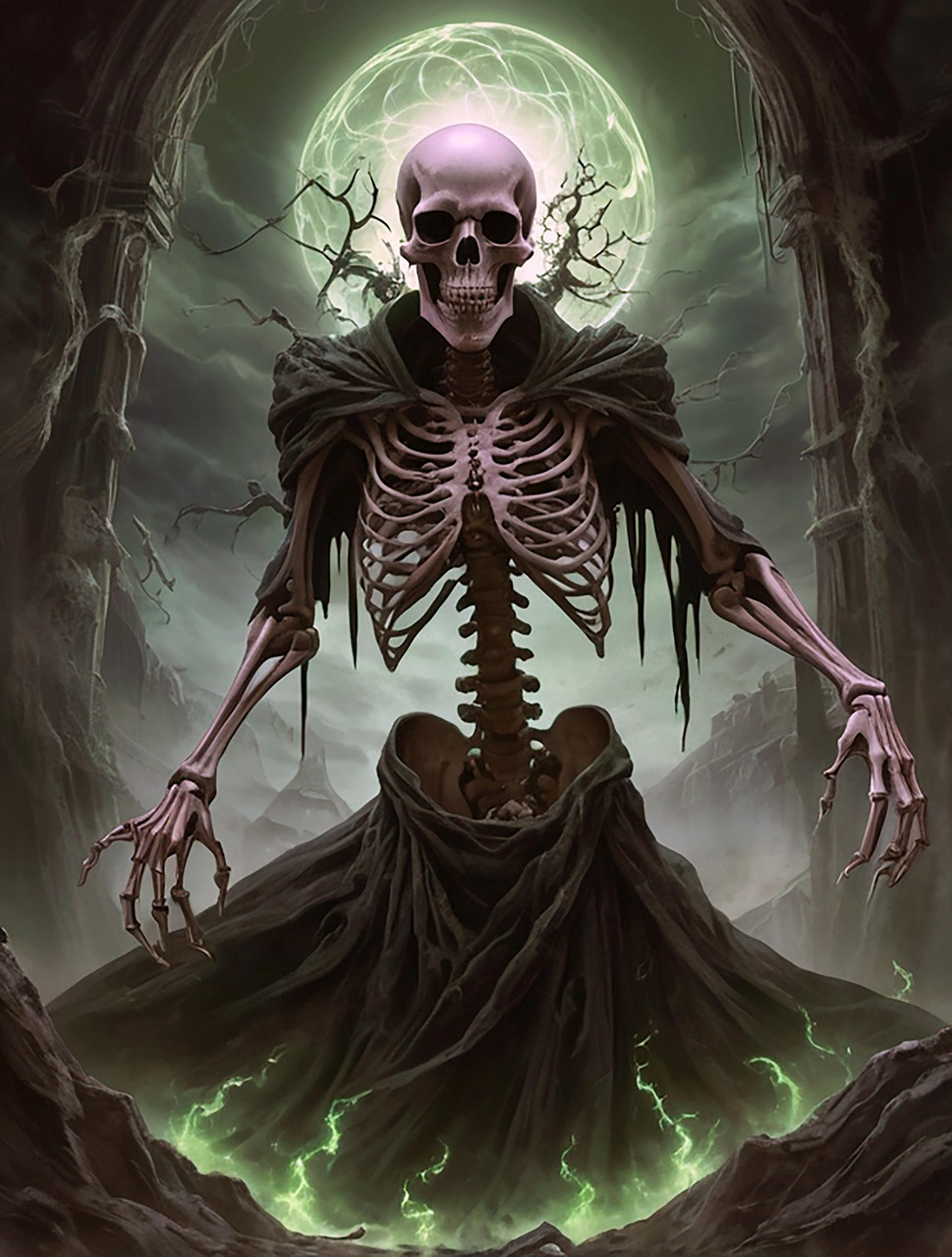 Download Ai Generated, Skeleton, Death. Royalty-Free Stock Illustration ...