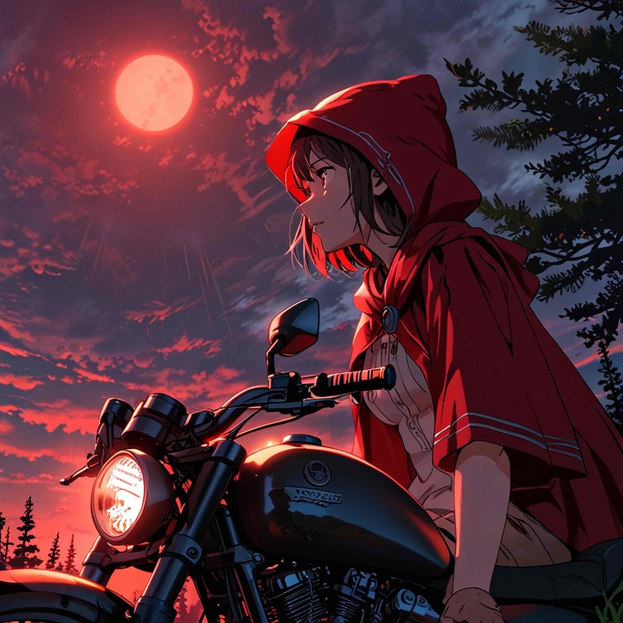 Download Ai Generated, Girl, Little Red Riding Hood. Royalty-Free Stock ...