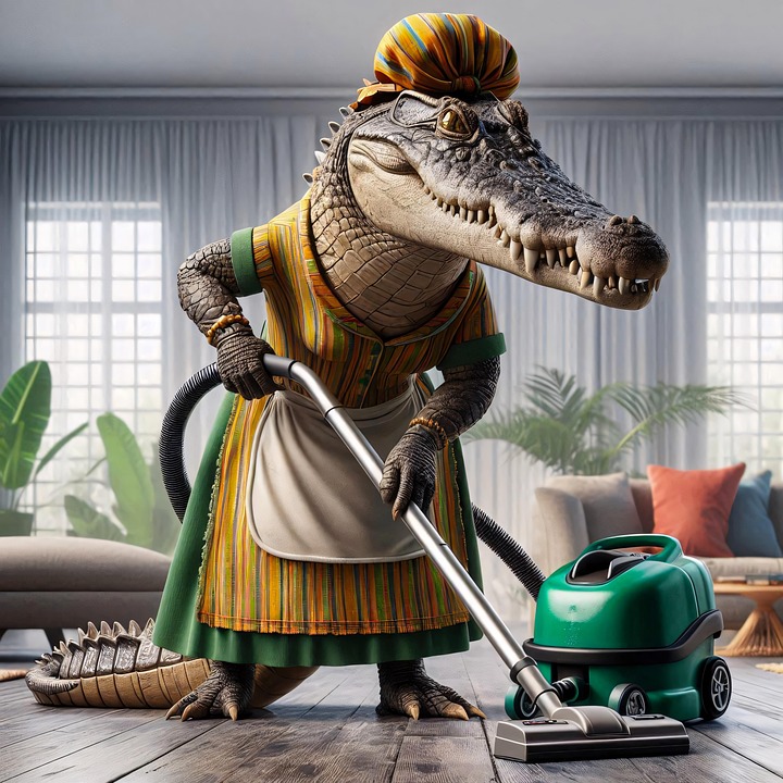 Download Ai Generated, Crocodile, Cleaning. Royalty-Free Stock ...