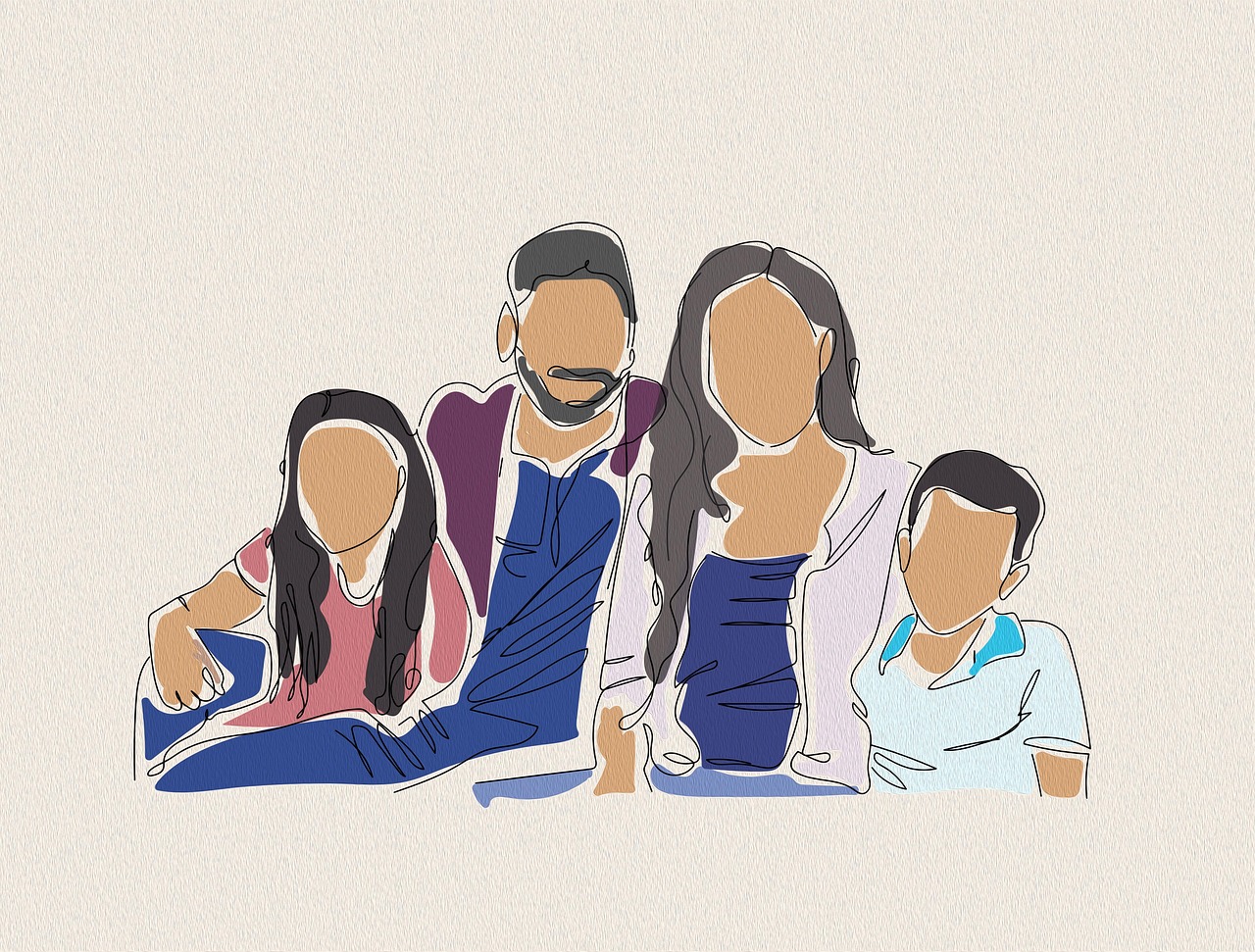 Download Family, Parents, Children. Royalty-Free Stock Illustration ...