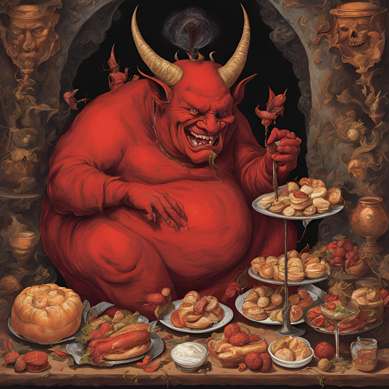 Download Devil, Beast, Food. Royalty-Free Stock Illustration Image ...