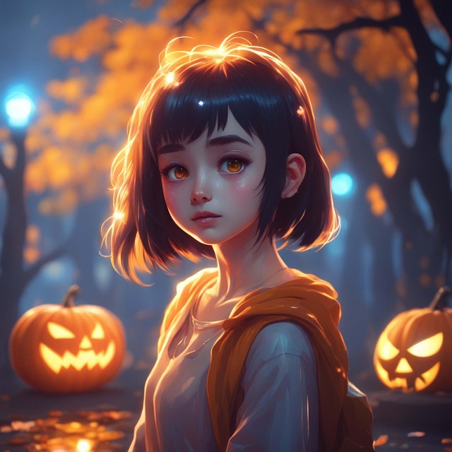 Download Ai Generated, Girl, Halloween. Royalty-Free Stock Illustration ...