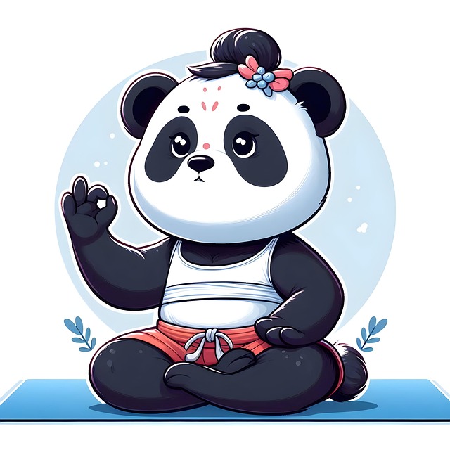 Download Ai Generated, Yoga, Panda. Royalty-Free Stock Illustration ...