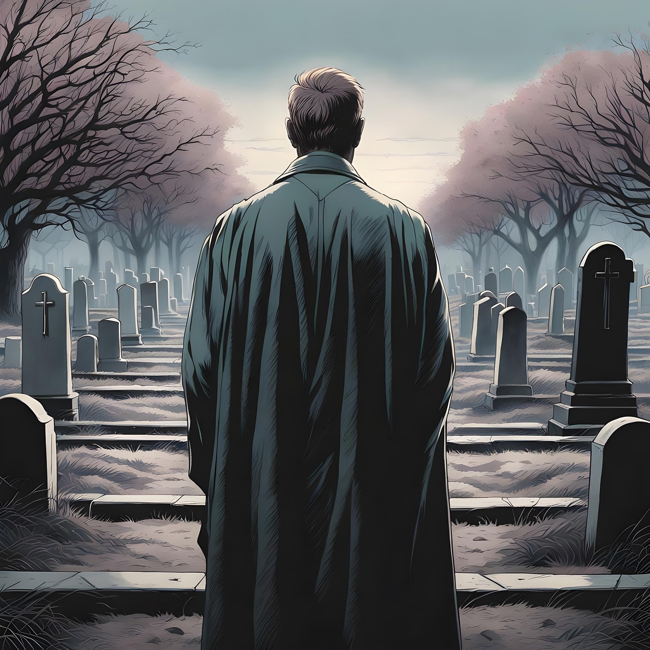 Download Ai Generated, Man, Grief. Royalty-Free Stock Illustration ...