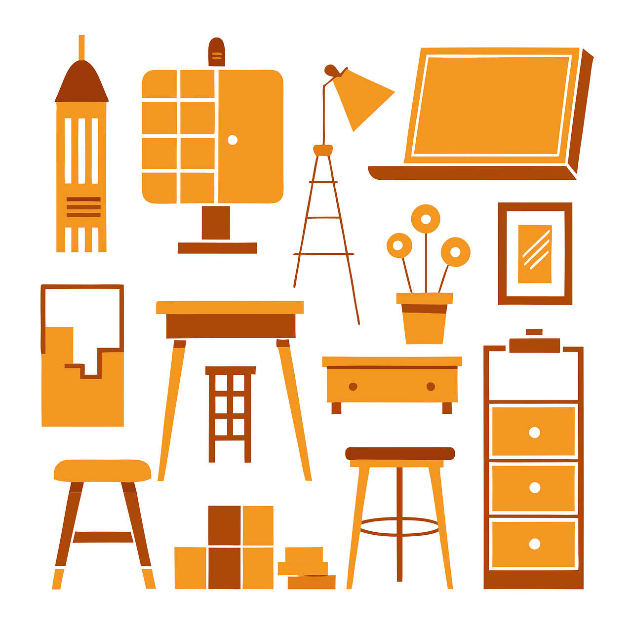Download Cartoon, Furniture, Material. Royalty-Free Vector Graphic ...