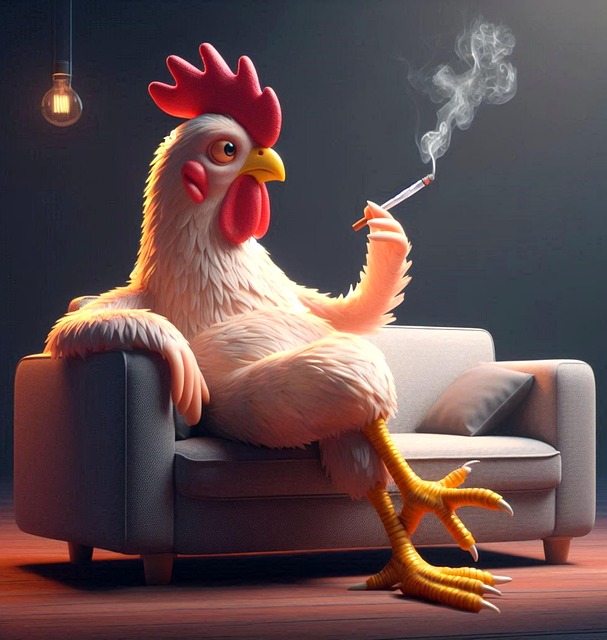 Download Chicken, Character, Smoking. Royalty-Free Stock Illustration ...