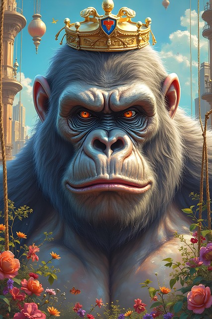 Download King Kong, On A Giant Gorilla, Cartoon. Royalty-Free Stock ...