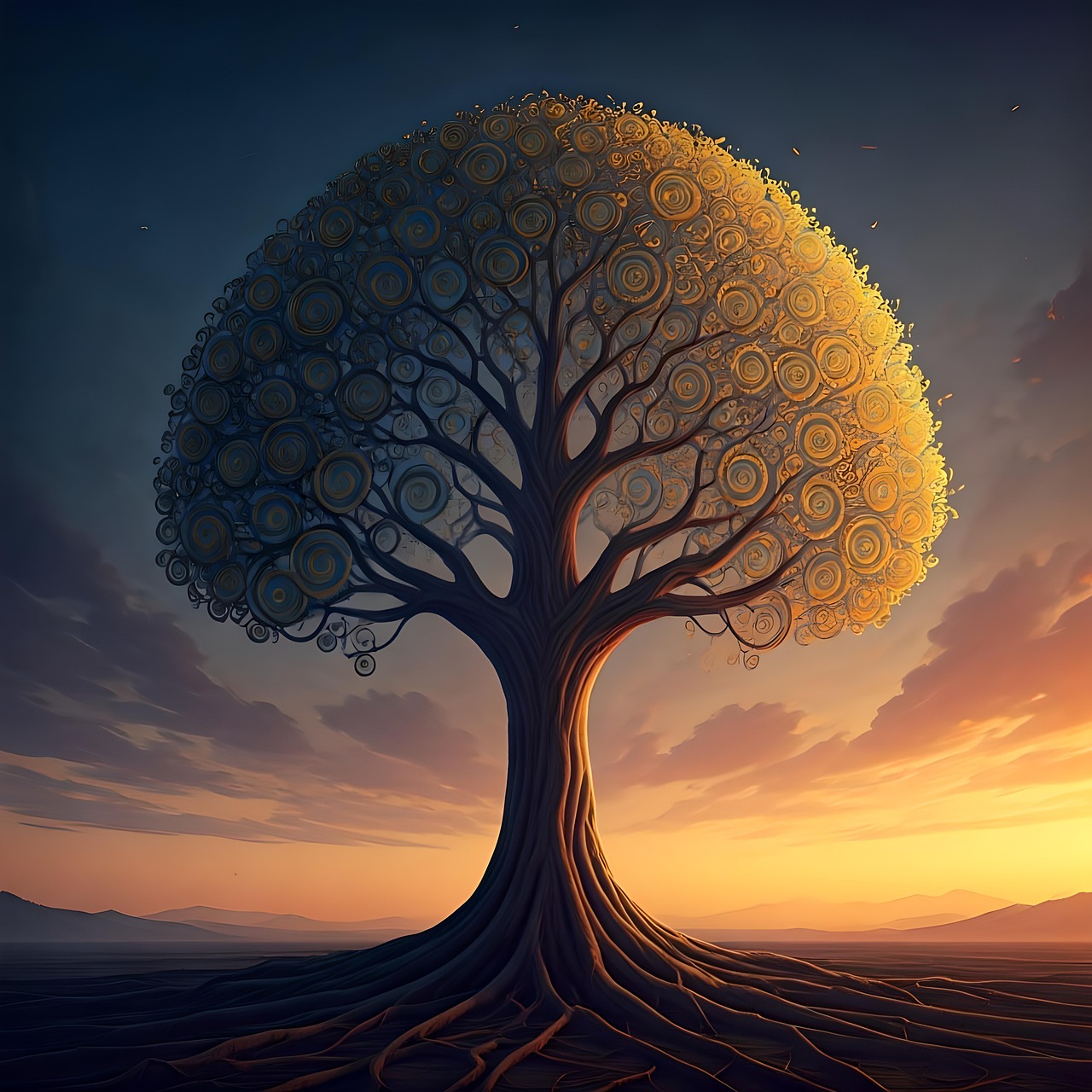 Download Golden Tree, Tree, Nature. Royalty-Free Stock Illustration ...