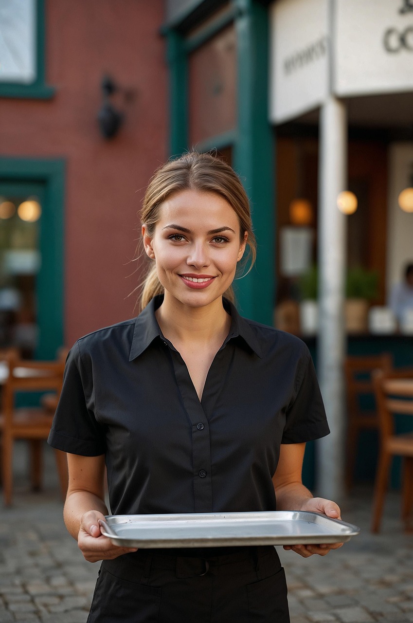 Download Ai Generated, Waitress, Service. Royalty-Free Stock ...