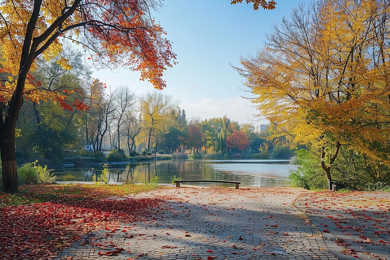 Download Autumn, Autumn Leaves, Lake. Royalty-Free Stock Illustration ...