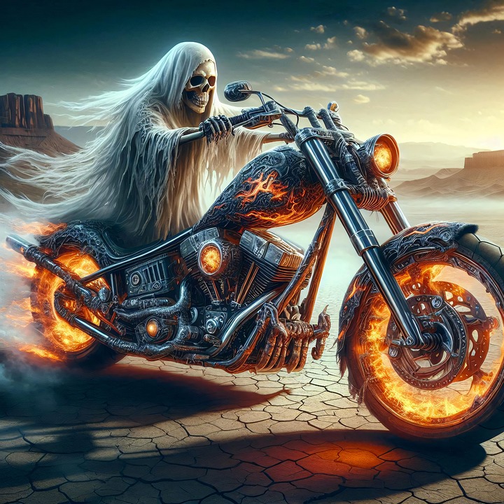 Download Skeleton, Ghost, Bike. Royalty-Free Stock Illustration Image ...