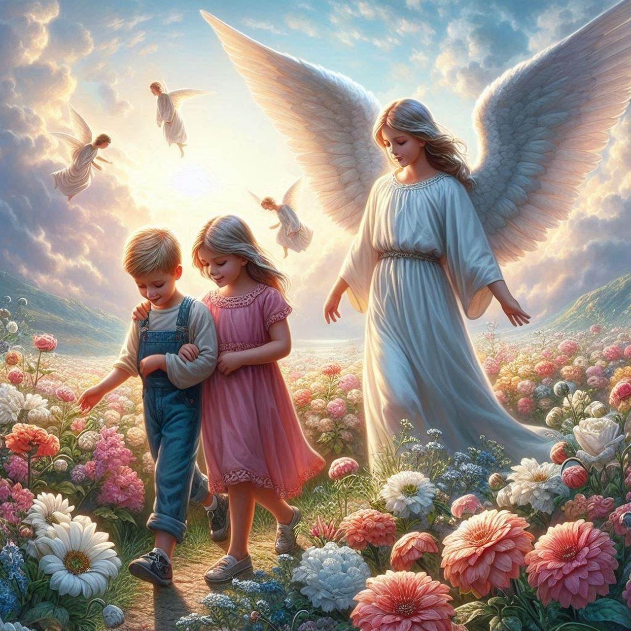 Anjo Da Guarda Protegendo Crianças - Imagens grátis no Pixabay