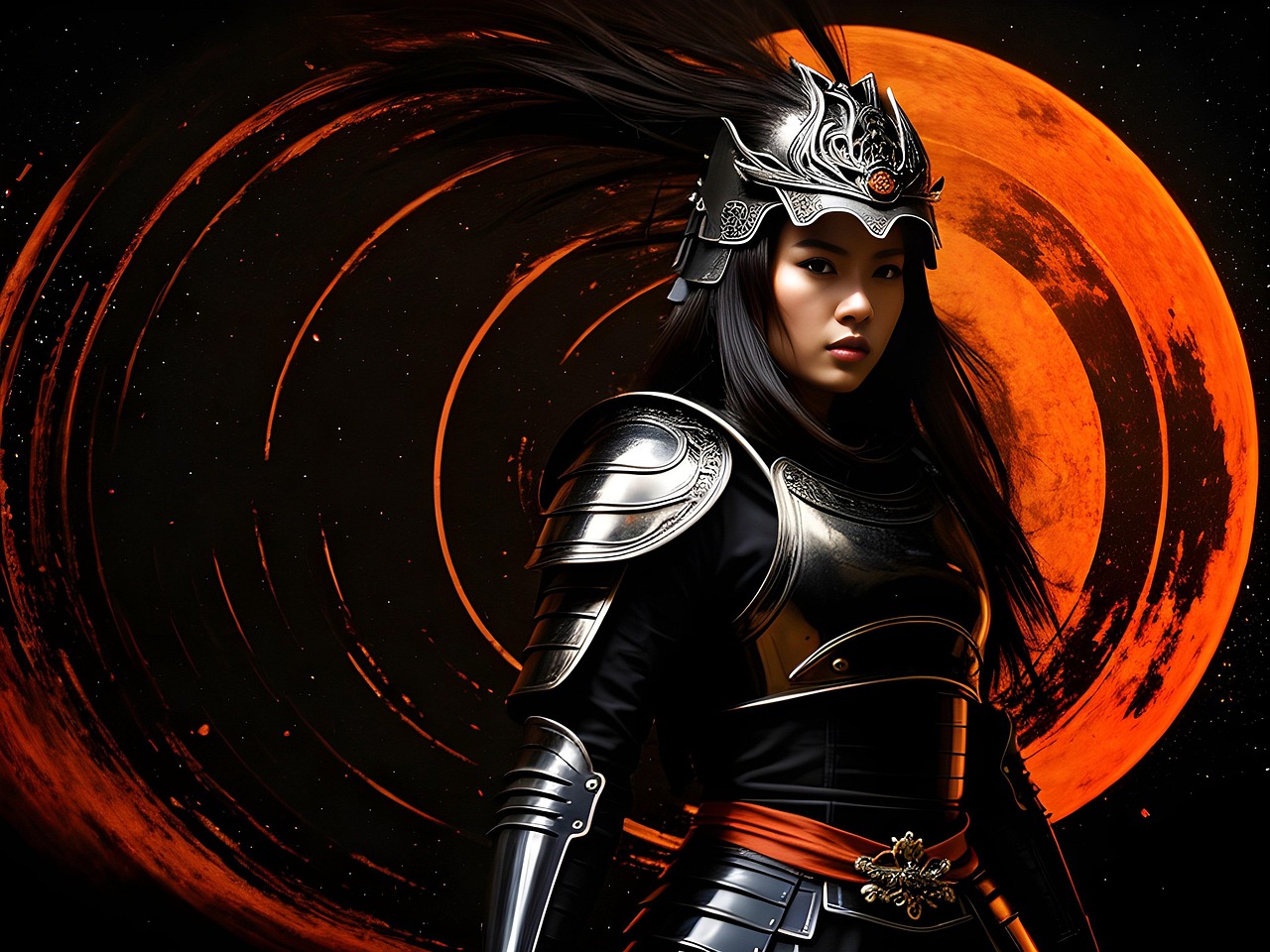 Download Woman, Warrior, Portrait. Royalty-Free Stock Illustration ...