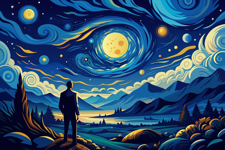 Download Ai Generated, Night, Artistic. Royalty-Free Stock Illustration ...