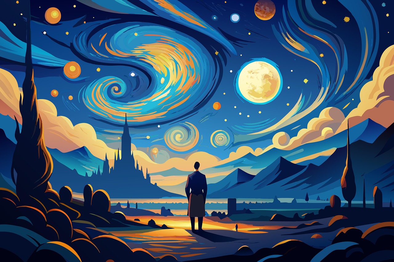 Download Ai Generated, Night, Artistic. Royalty-Free Stock Illustration ...