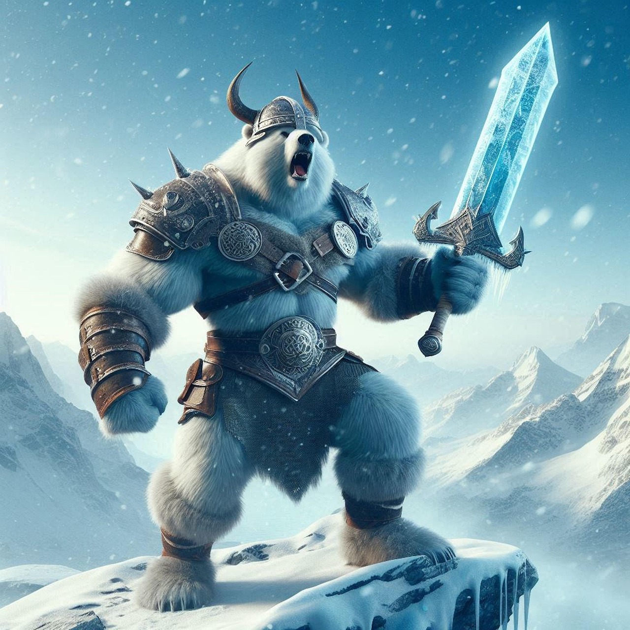 Download Ai Generated, Warrior, Polar Bear. Royalty-Free Stock ...