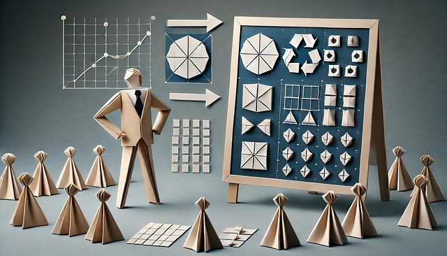 Download Origami Office, Paper Figures, Workflow Diagram. Royalty-Free ...
