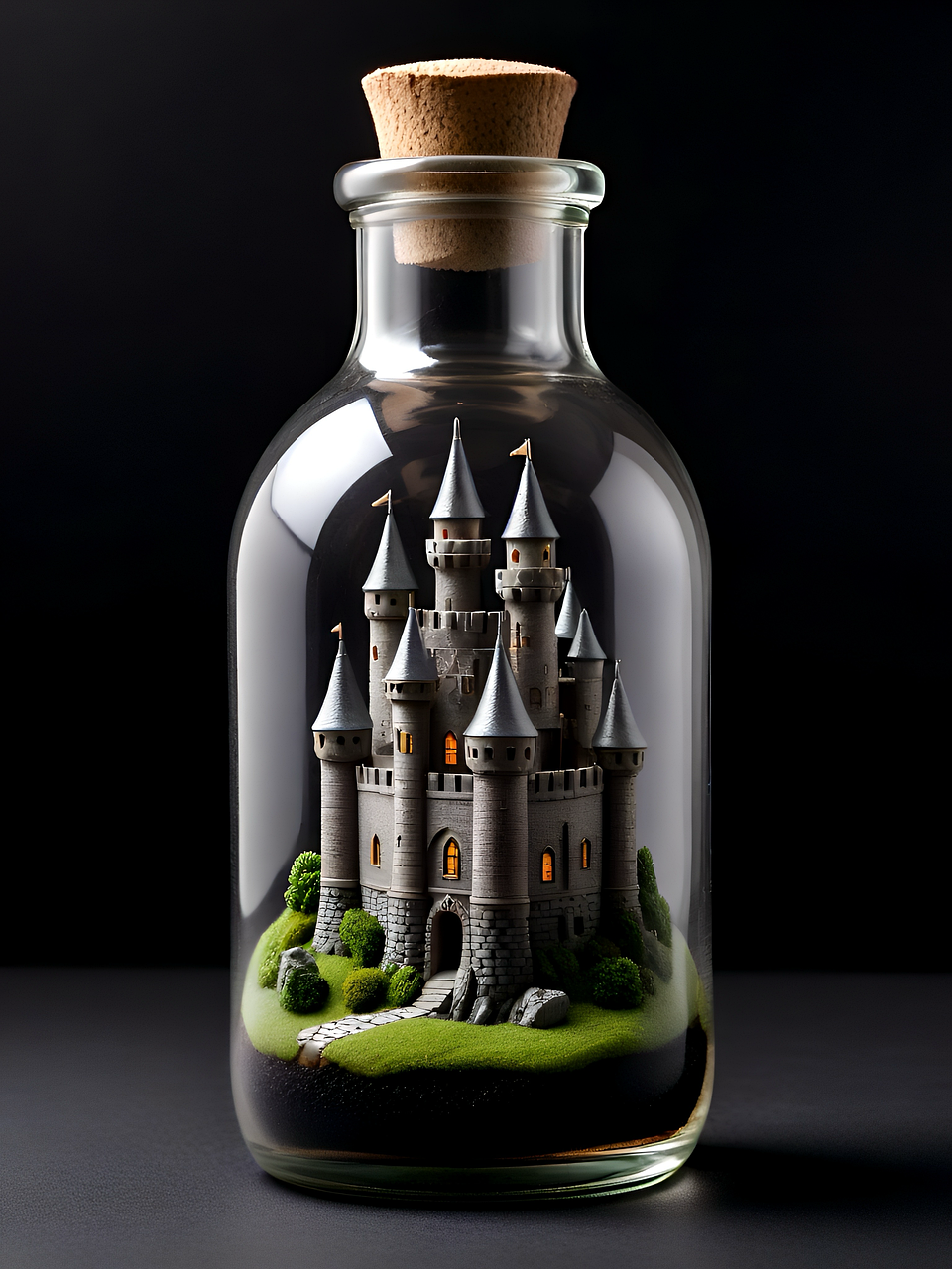 Download Ai Generated Bottle Glass Royalty Free Stock Illustration Image Pixabay