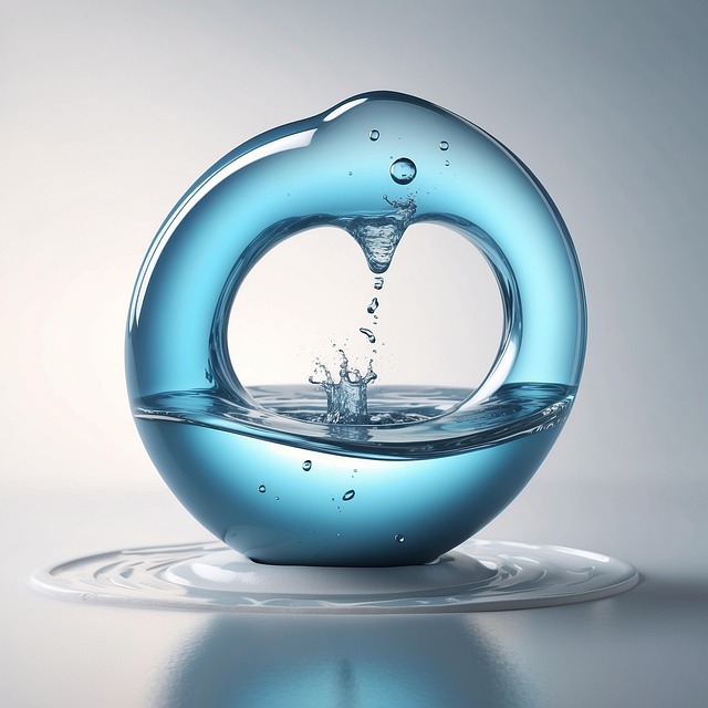Download Ai Generated Blue Waterdrop Royalty Free Stock Illustration