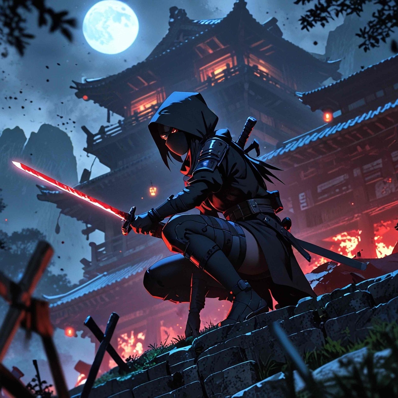 Download Ai Generated, Ninja, Woman. Royalty-Free Stock Illustration ...