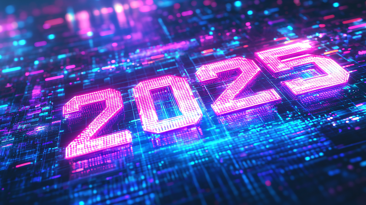 Download Ai Generated 2025 Neon Royalty Free Stock Illustration