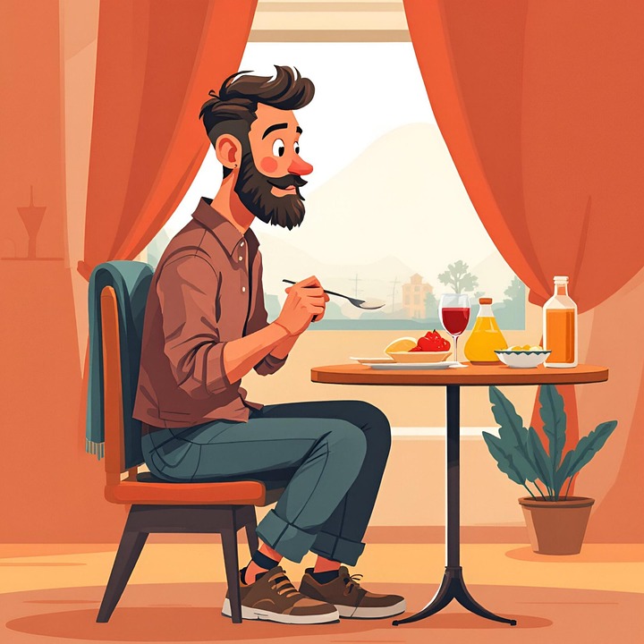 Download Ai Generated, Eating Lunch, Meal. Royalty-Free Stock ...