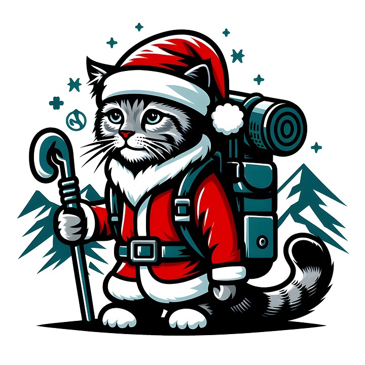 Download Ai Generated, Hiking, Santa Claus. Royalty-Free Stock ...