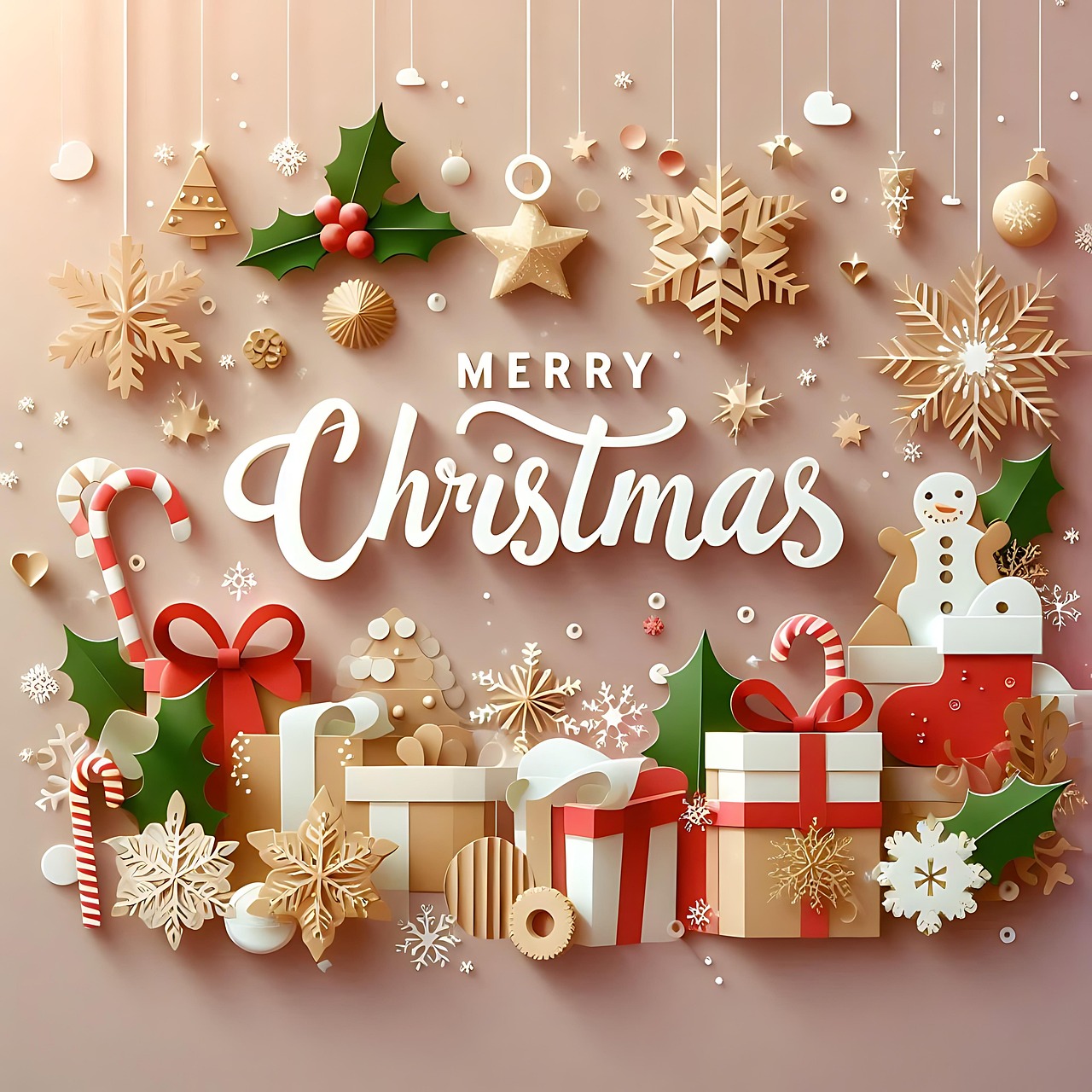 Download Festive Christmas Art, Holiday Season Illustration, Jolly ...