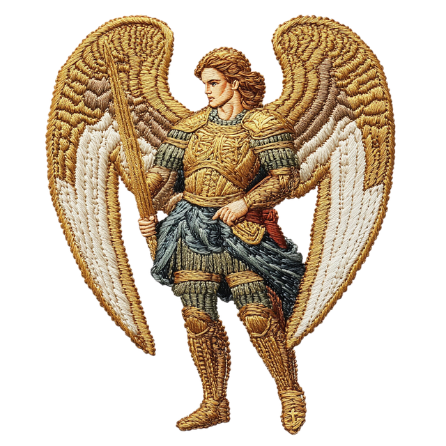 Download Archangel Embroidery, Religious Embroidery, Saint Michael ...