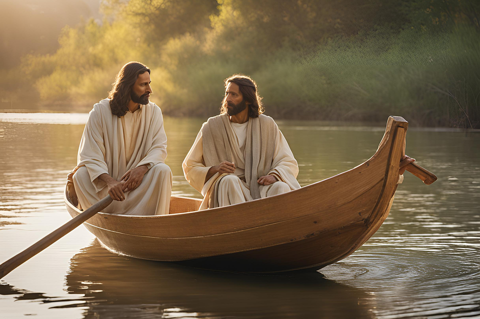 Download Jesus And Peter Going Fishing, Jesus And Peter Fishing, Jesus ...