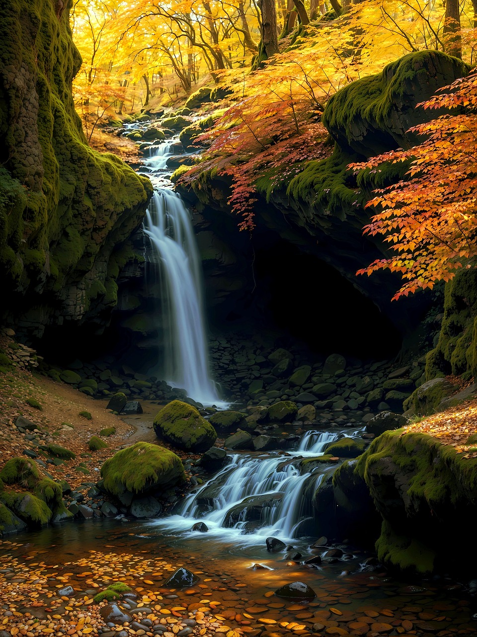 Download Waterfall, Fall, Forest. Royalty-Free Stock Illustration Image ...