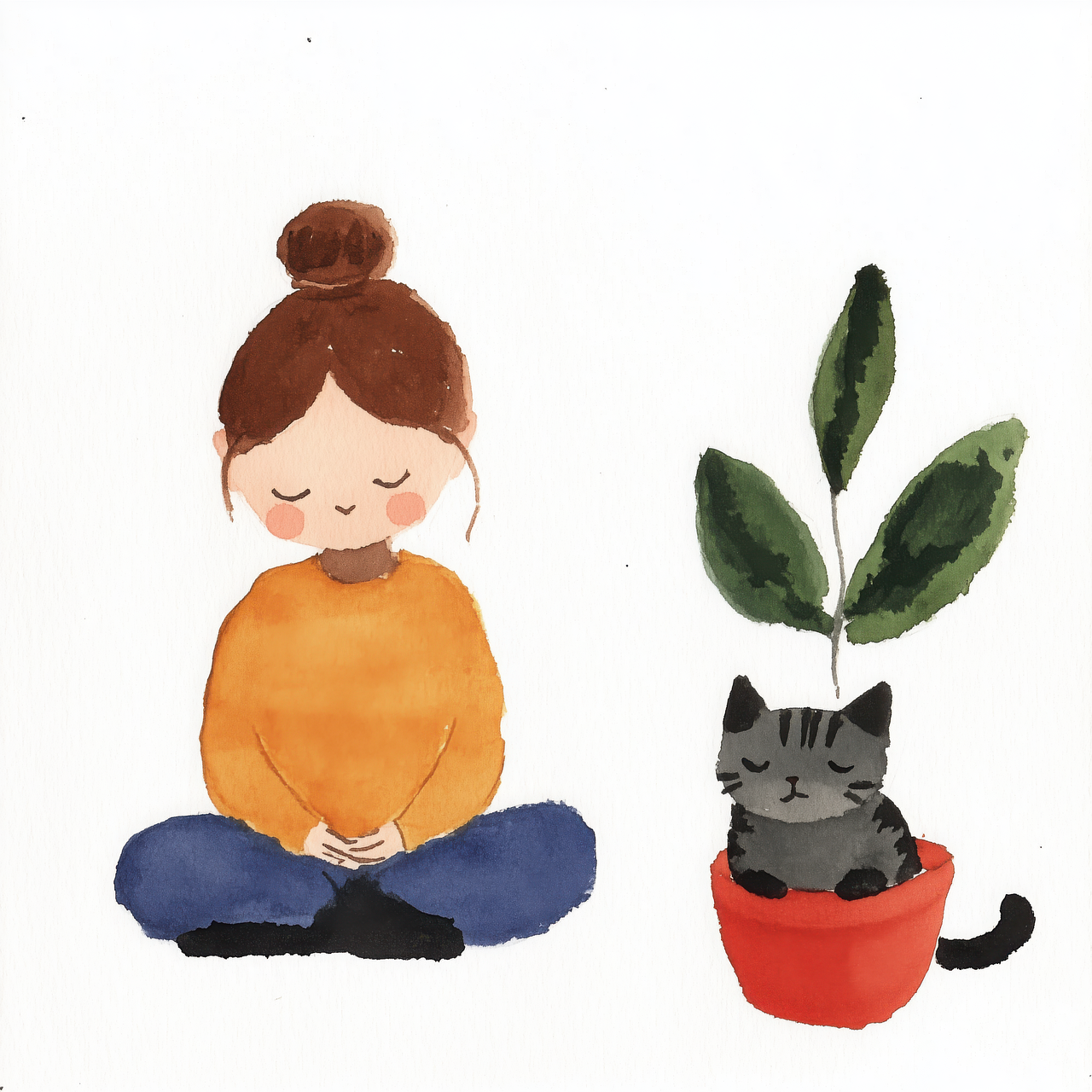 Download Yoga, Cat, Home. Royalty-Free Stock Illustration Image - Pixabay