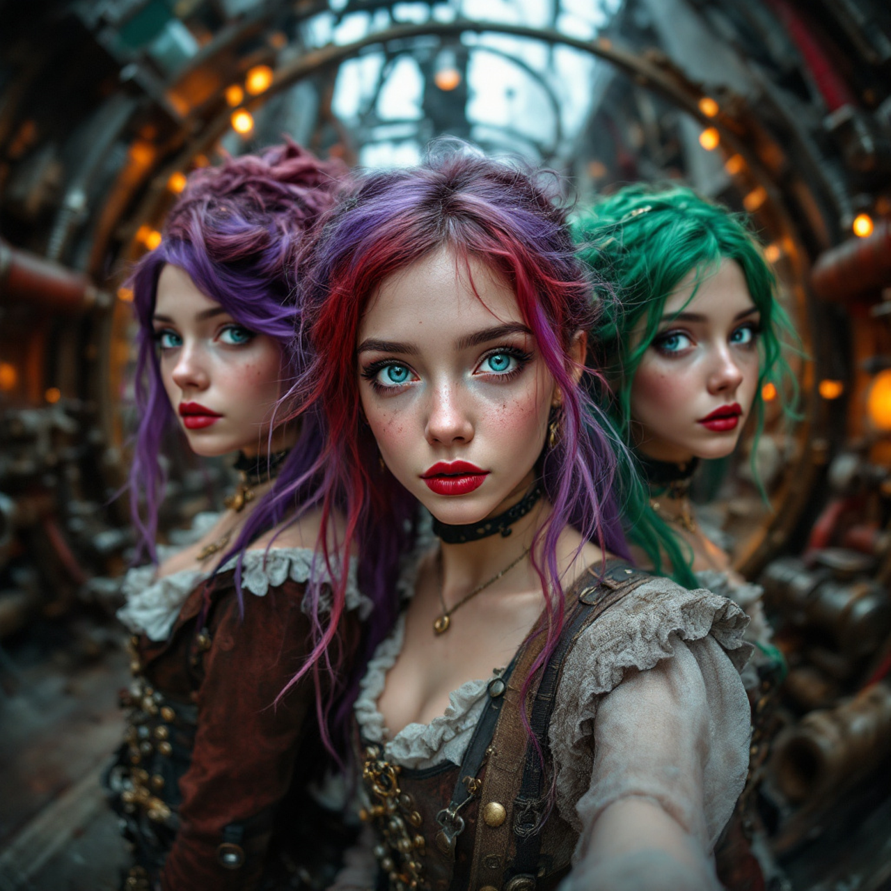 Download Steampunk Dream Girl Royalty Free Stock Illustration Image
