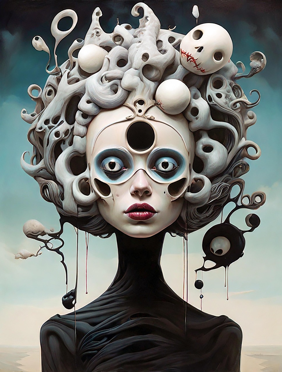 Download Ai Generated, Art, Tim Burton Style. Royalty-Free Stock ...
