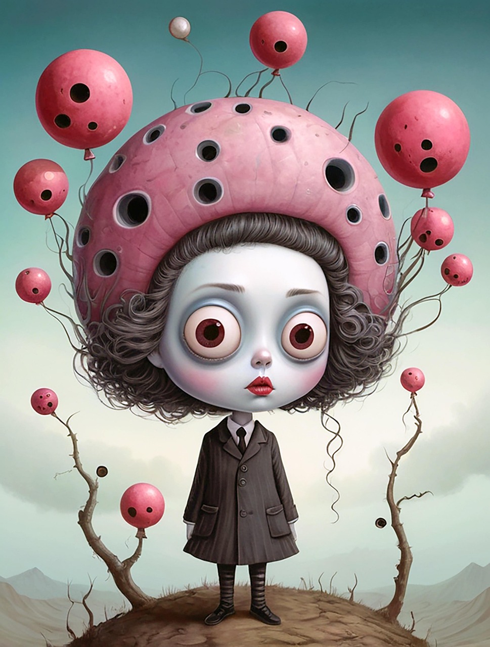 Download Ai Generated, Art, Tim Burton Style. Royalty-Free Stock ...