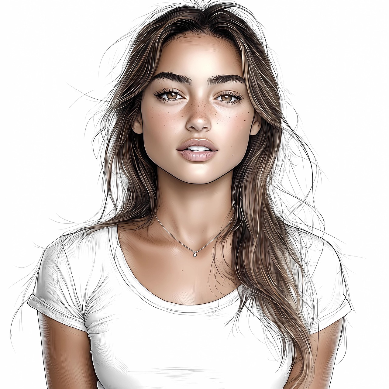 Download Model, Woman, Tshirt. Royalty-Free Stock Illustration Image ...