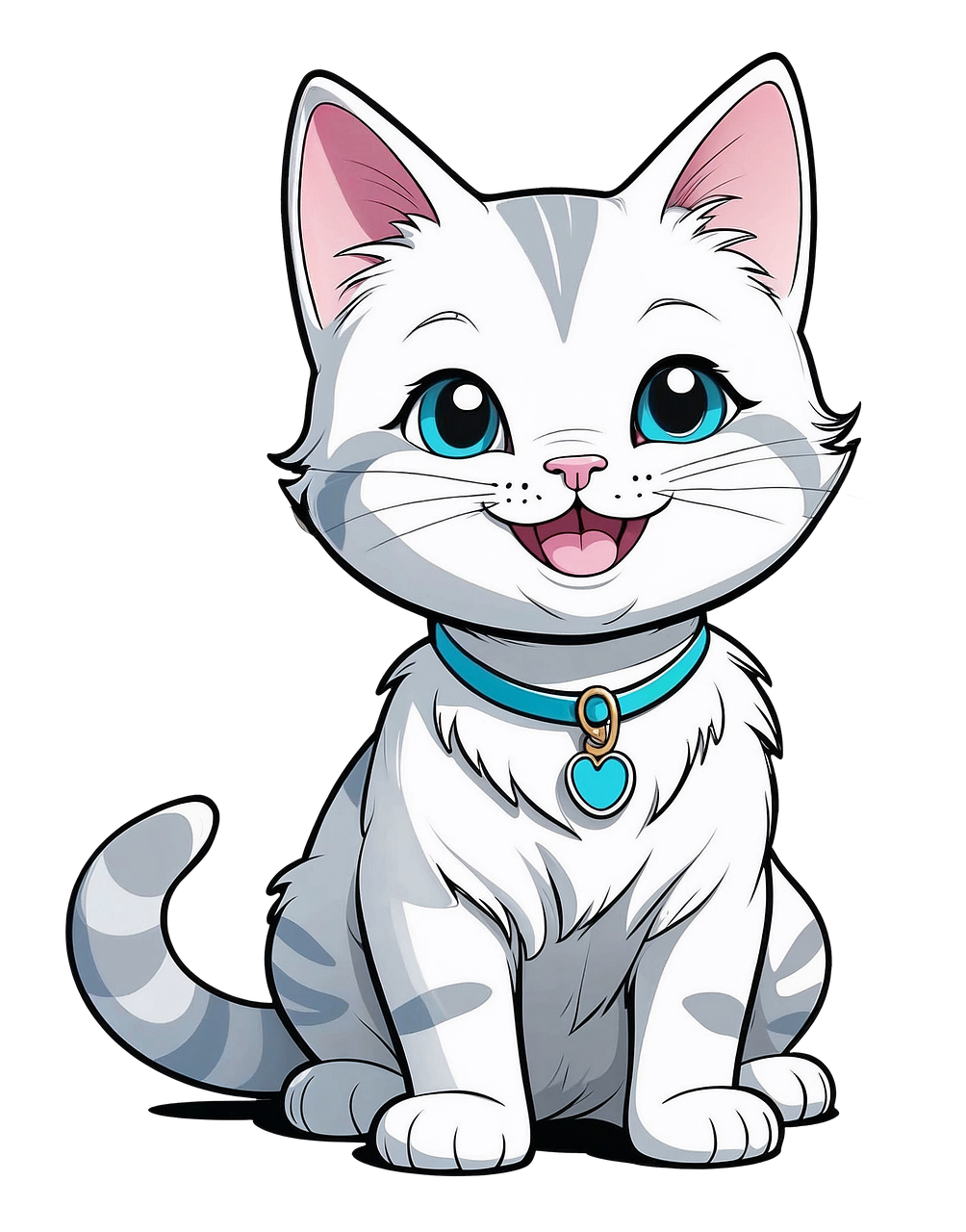 Download Ai Generated, Cat, Cartoon. Royalty-Free Stock Illustration ...