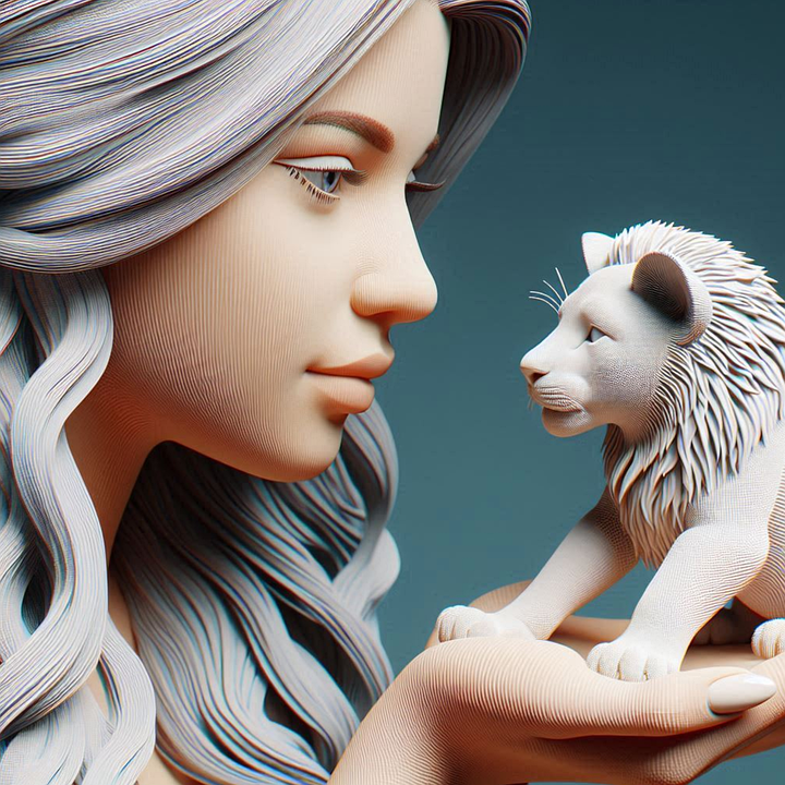 Download Woman, Wildlife, Animal. Royalty-Free Stock Illustration Image ...