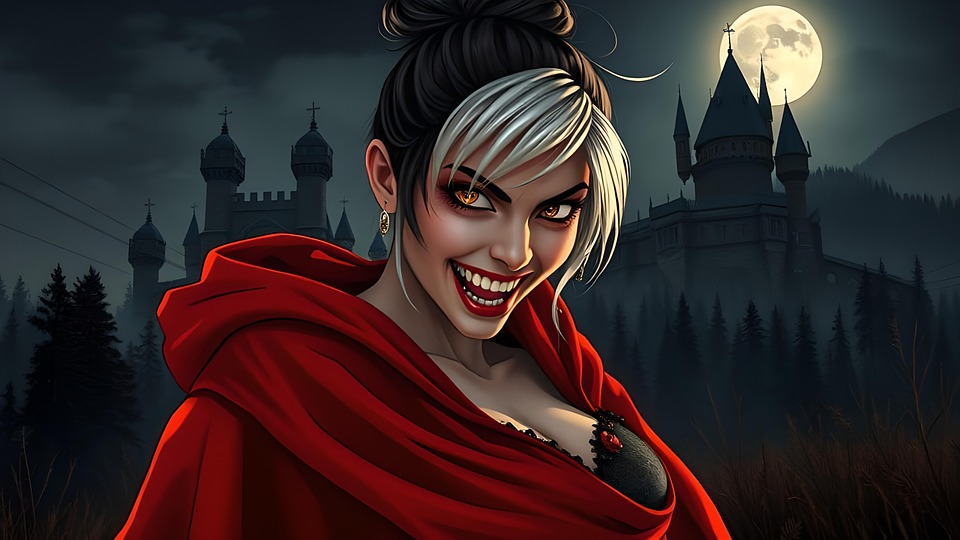 Download Red Riding Hood, Vampire, Fantasy. Royalty-Free Stock ...