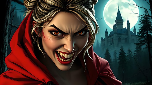 Download Red Riding Hood, Vampire, Fantasy. Royalty-Free Stock ...